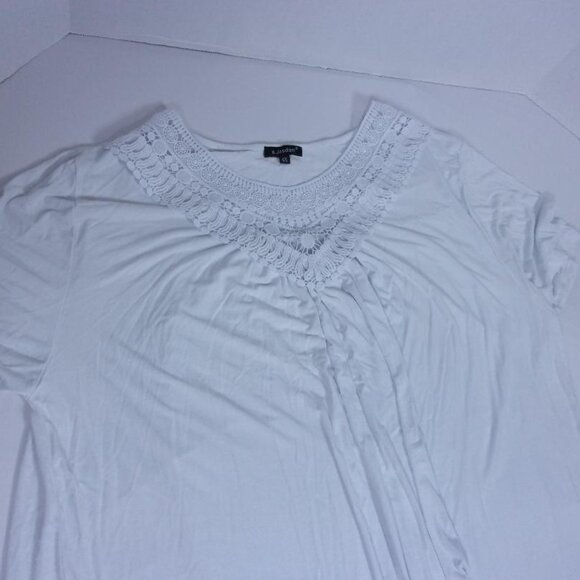 a. jesdani | Tops | Womens 4x Flowy White Shirt | Poshmark